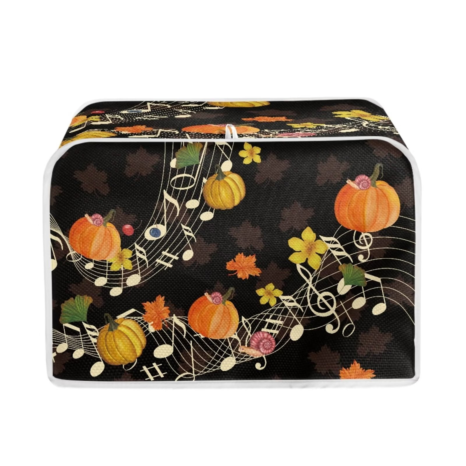 FKELYI Music Thanksgiving Toaster Covers Foldable Fall Pumpkin Toaster ...