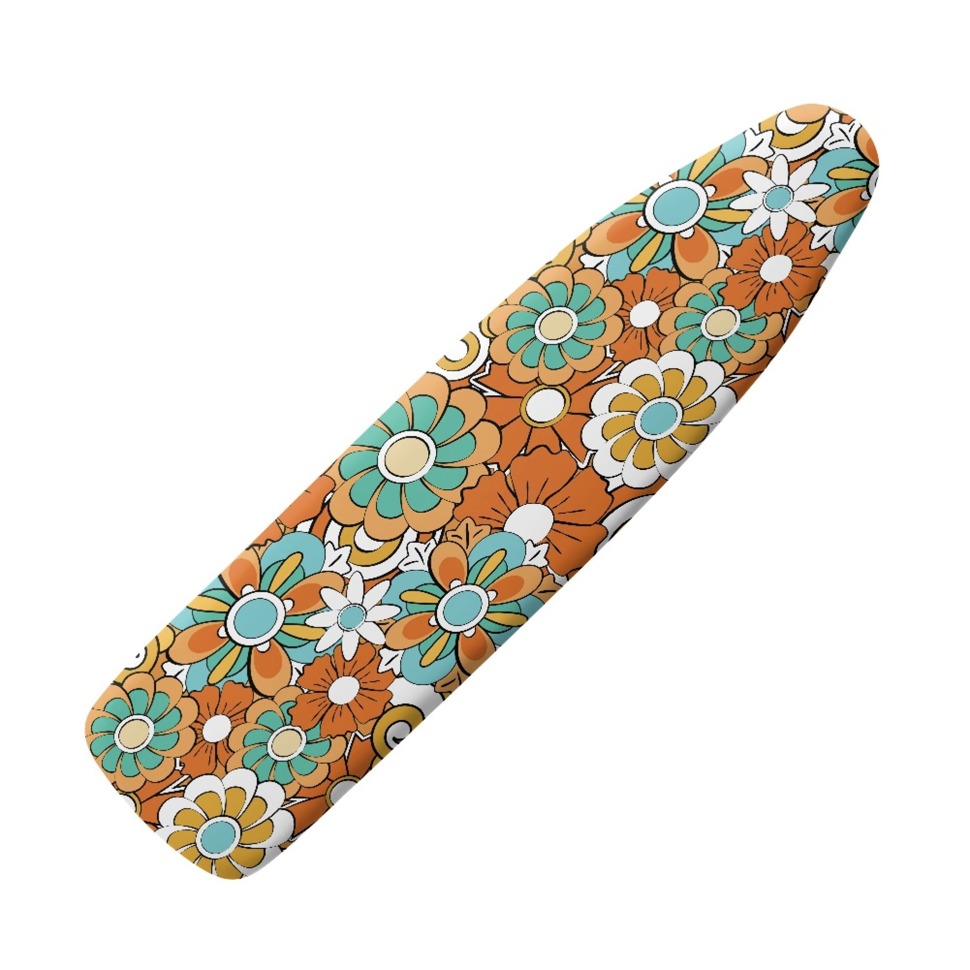 FKELYI Orange Hippie Flower Print Heat Ressistant Ironing Board Covers ...
