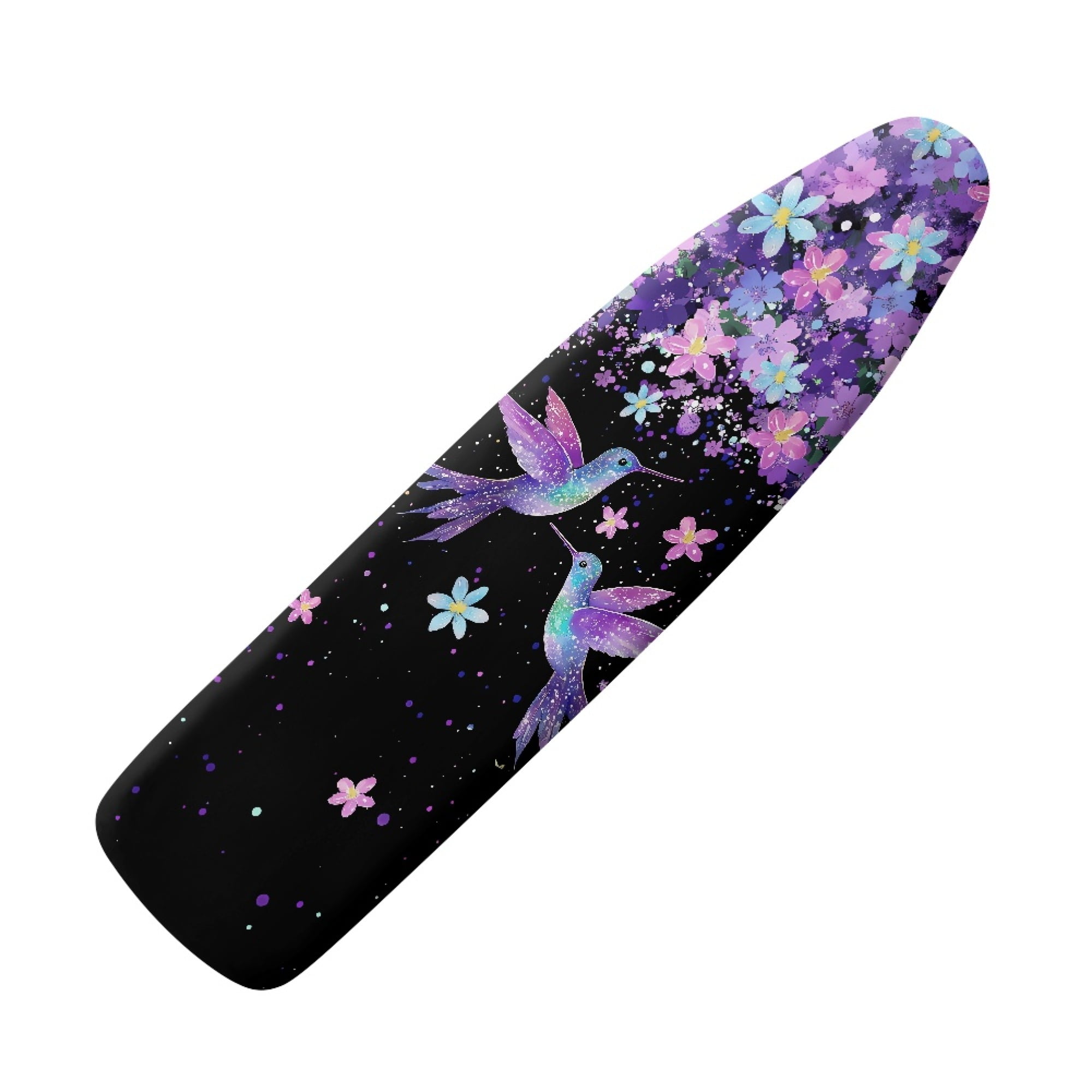 FKELYI Polyester Ironing Board Cover with Elastic Edge Purple Floral ...