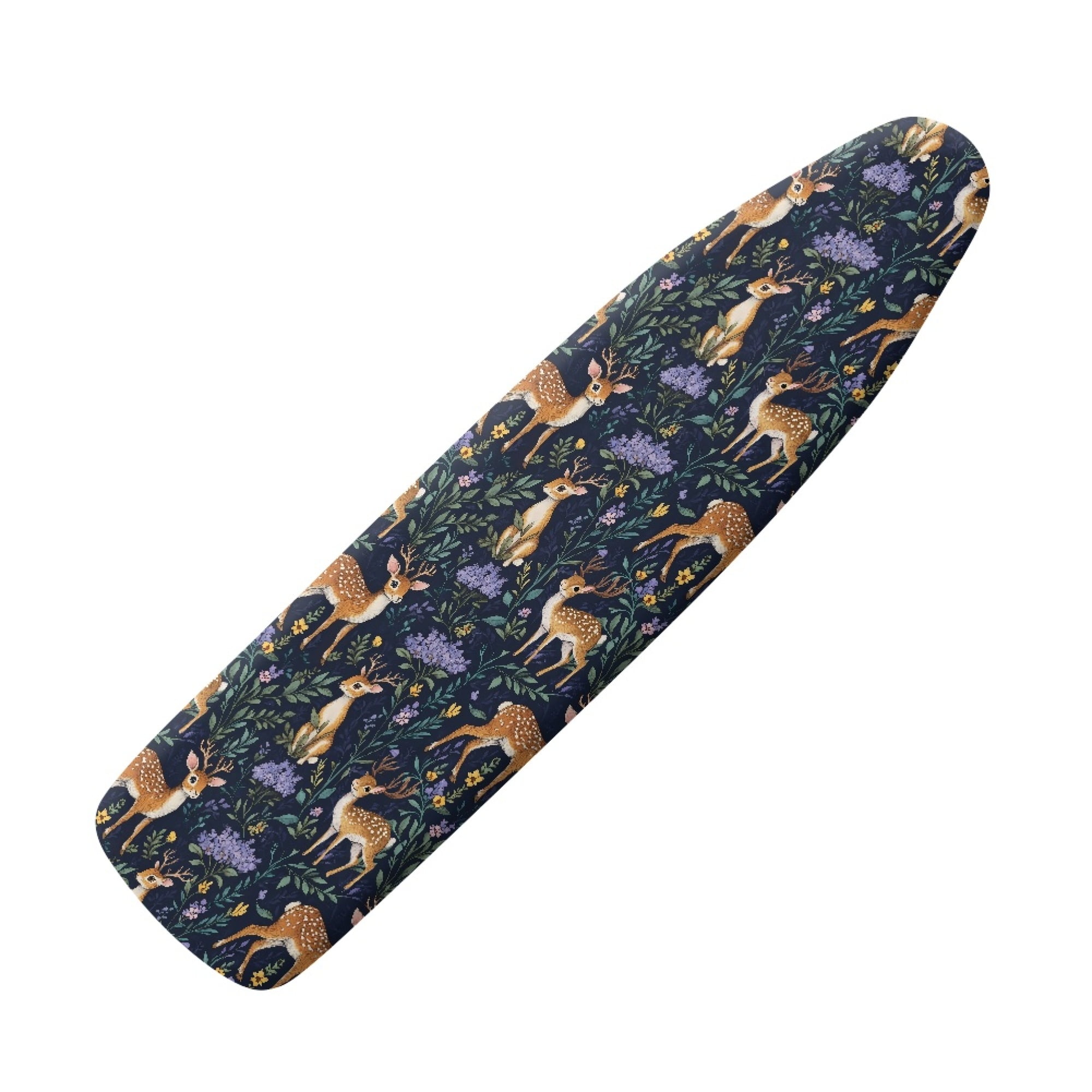 FKELYI Polyester Ironing Board Covers Sika Deeer Purple Floral Print ...