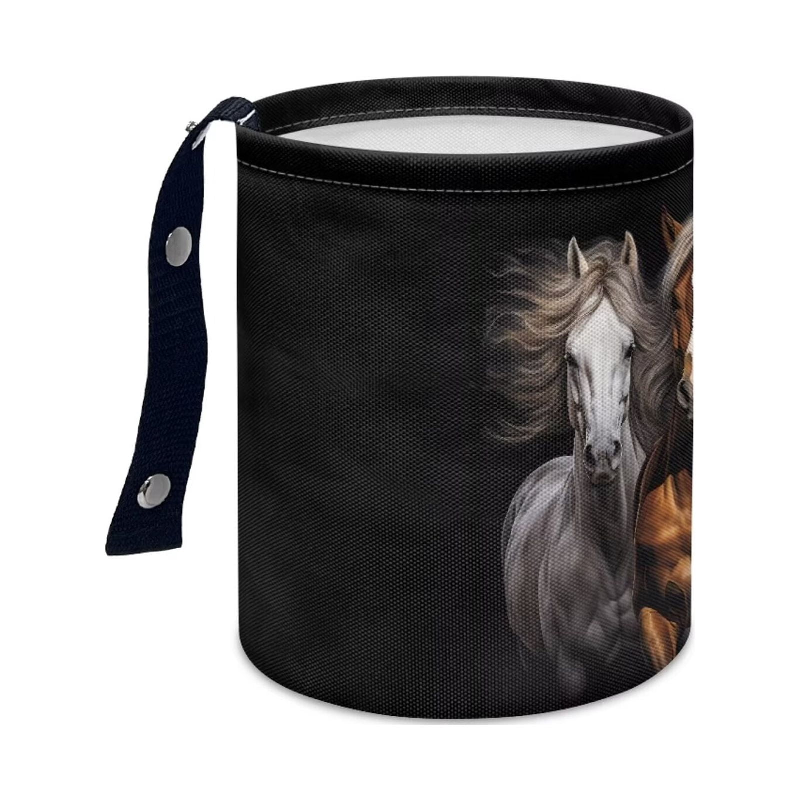 FKELYI Running Horses Car Trash Can Leisure Automobile Garbage ...