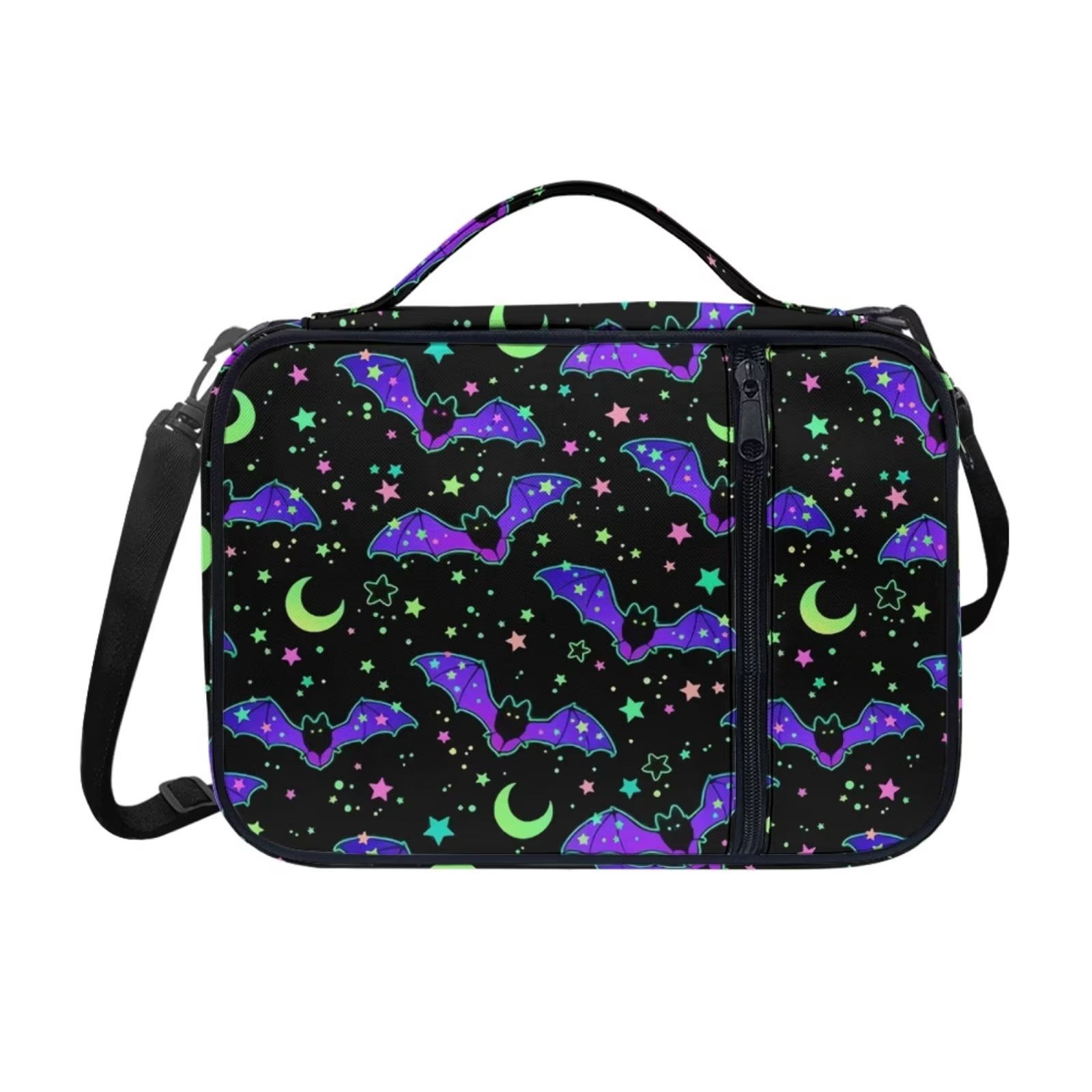 FKELYI Star Moon Bats Bible Bag with Shoulder Strap Durable Girls Bible ...