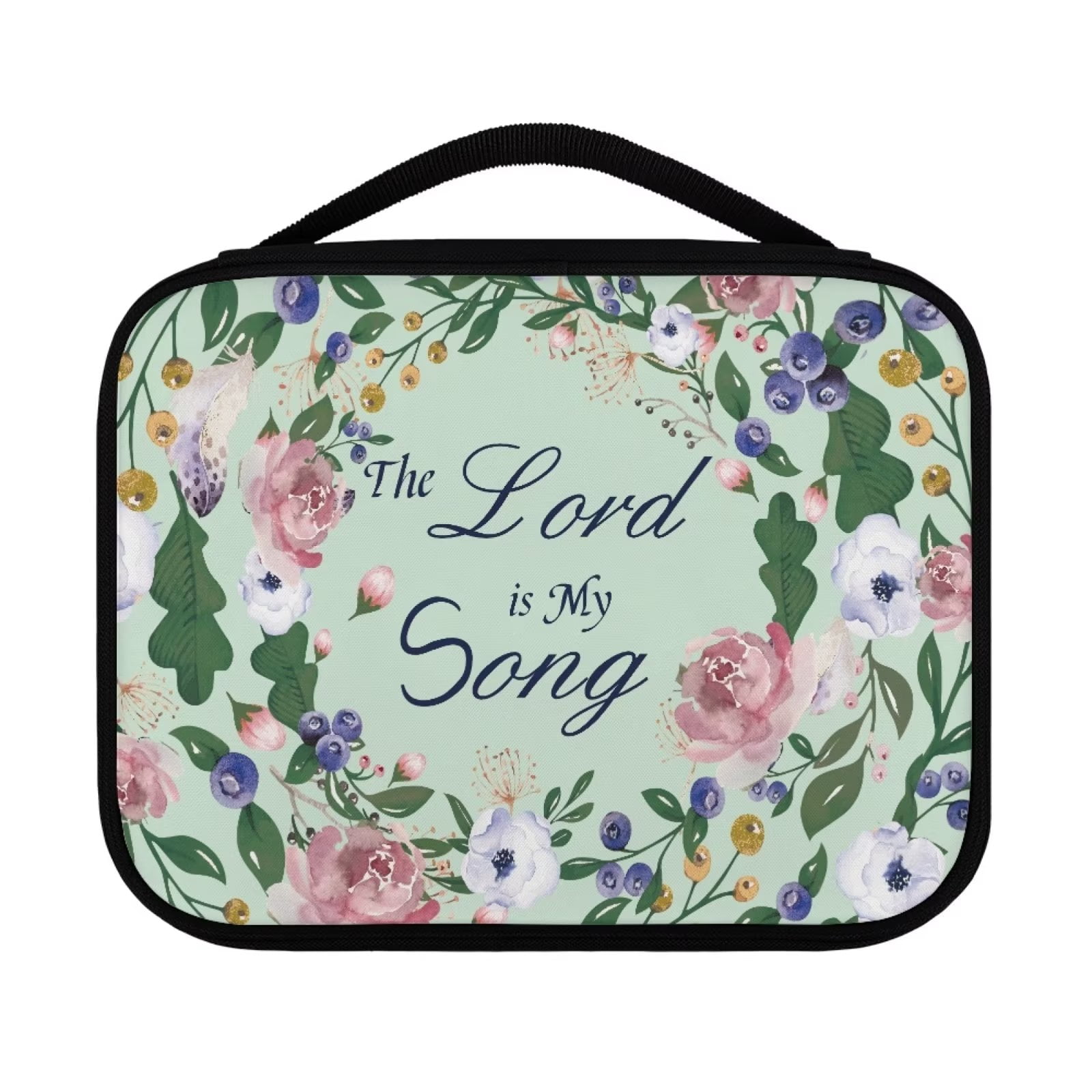 FKELYI The Lord is My Song Bible Bag Portable Bible Book Carrying Case ...