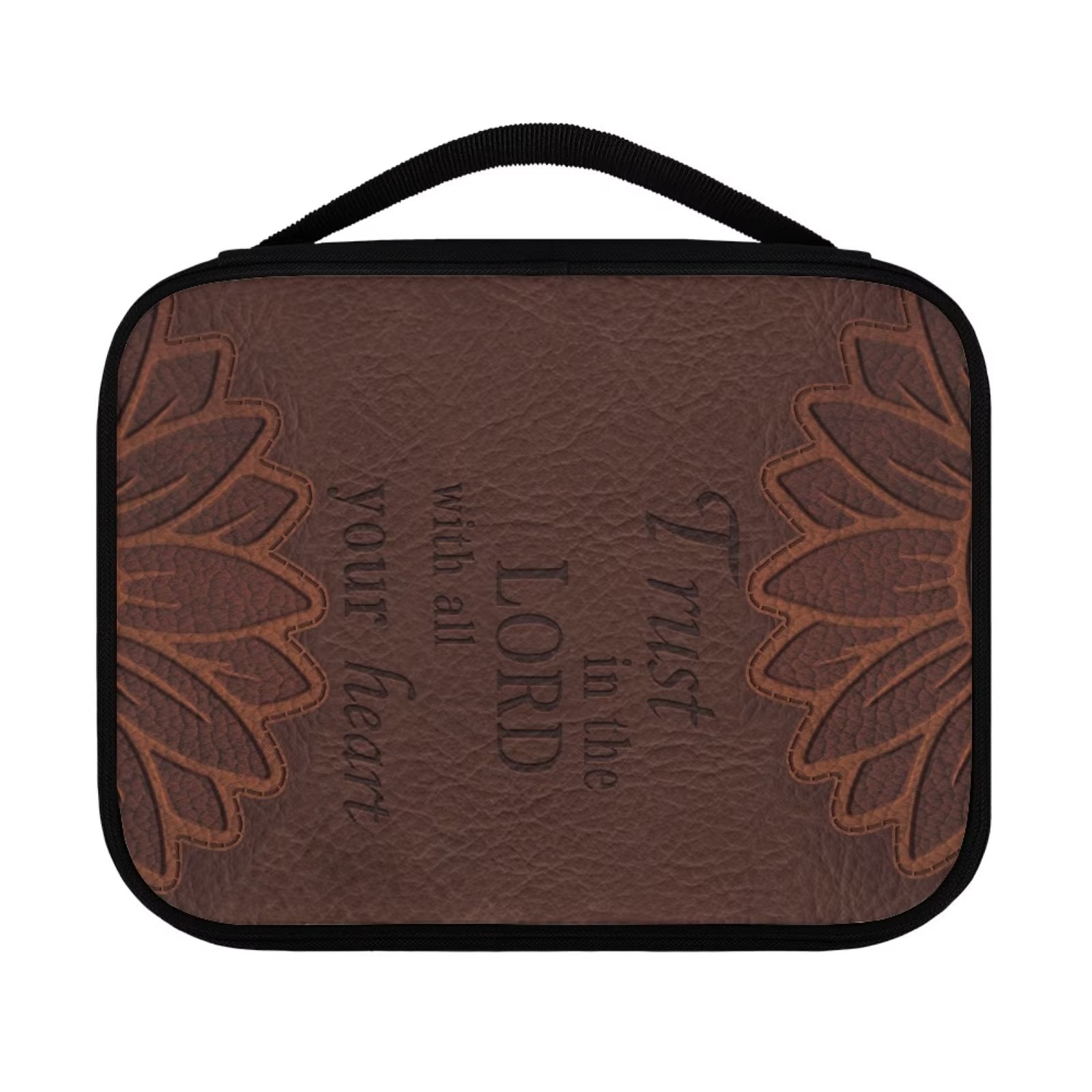 FKELYI Trust in the Lord Bible Cover Portable Zippered Pocket Bible ...
