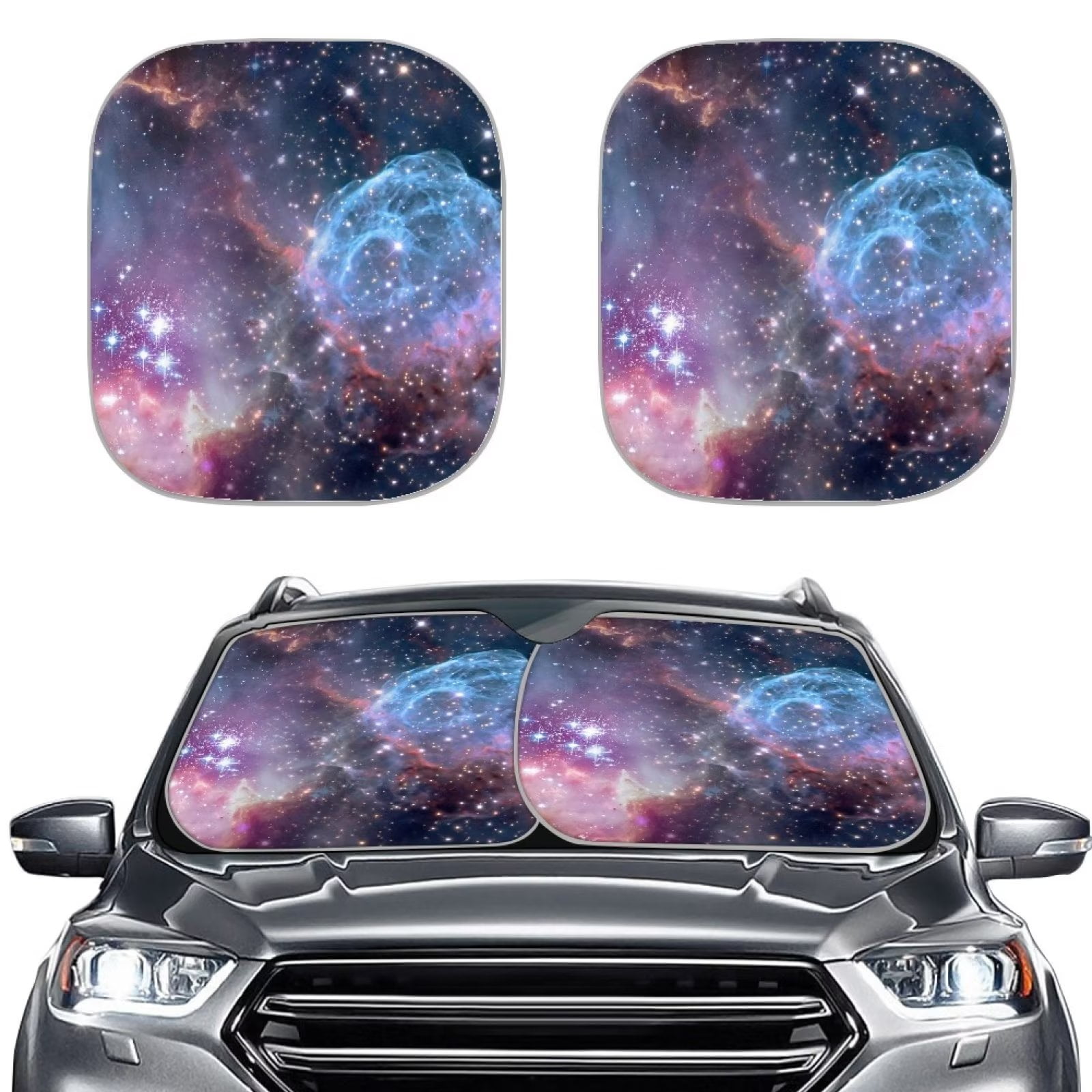 FKELYI Universe Space Star Sunshades Windshield Washable Windshield ...