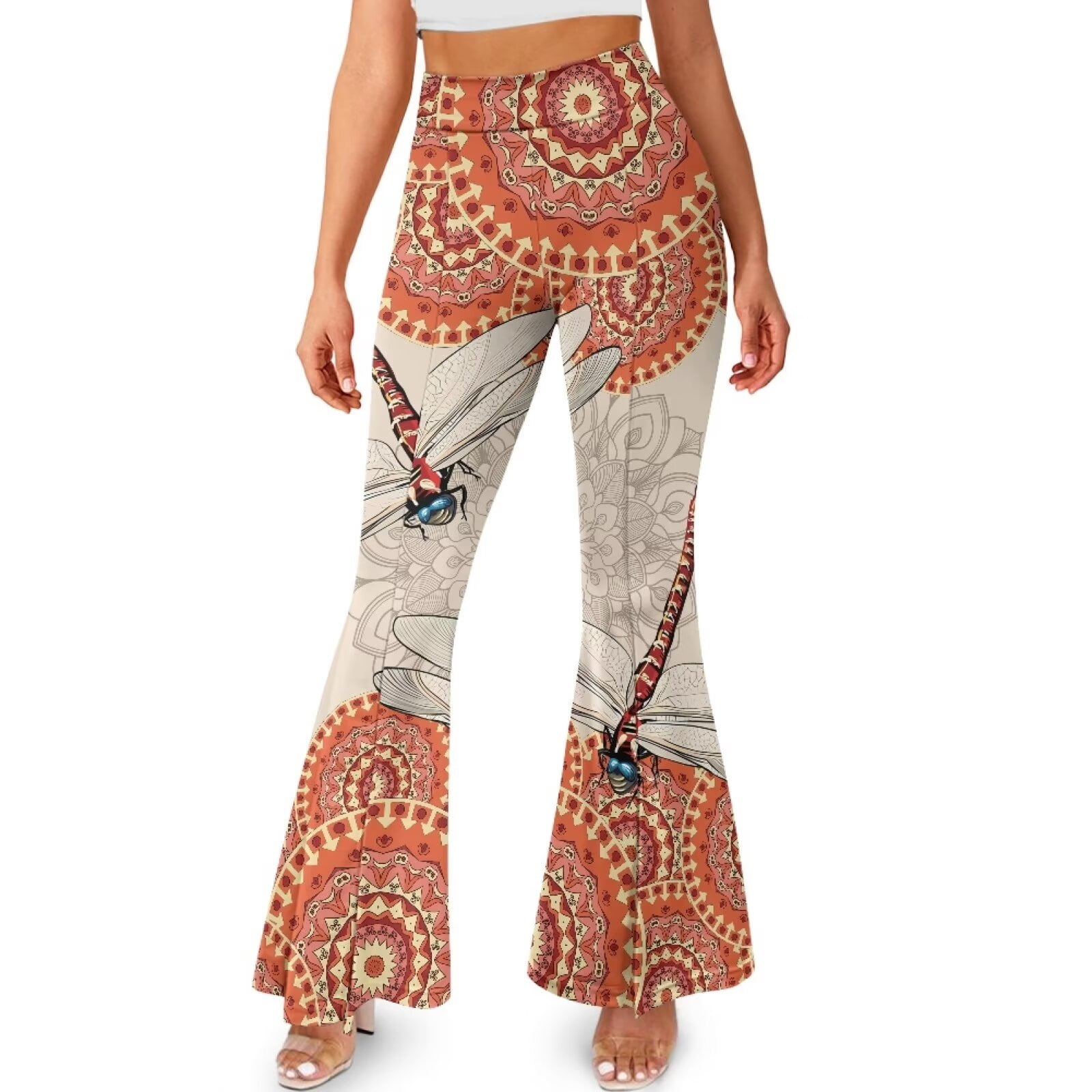 FKELYI Yoga Pants Bell Bottom Leggings Pants for Women Girls Boho ...