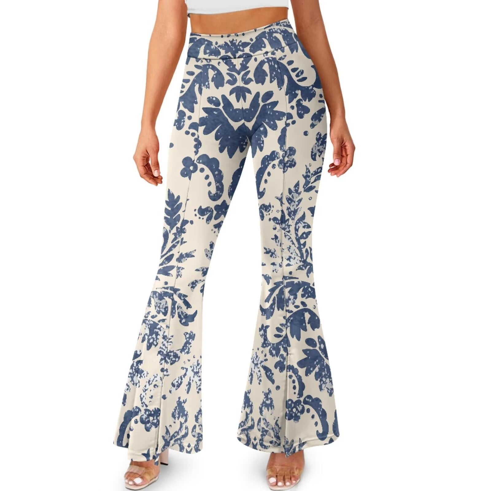 FKELYI Yoga Pants Bell Bottom Leggings Pants for Women Girls Retro ...
