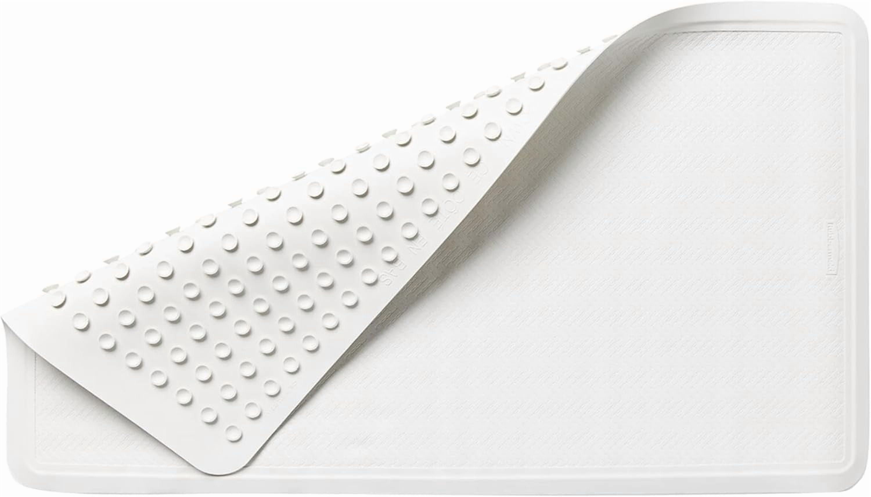 FKFISD-Commercial Products Safti-Grip Bath Mat, Large, White, Suction ...
