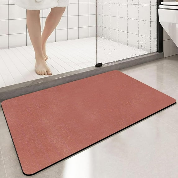 FKFISD-Diatomaceous Earth Bath mat Bathroom Rugs Super Absorbent Quick ...