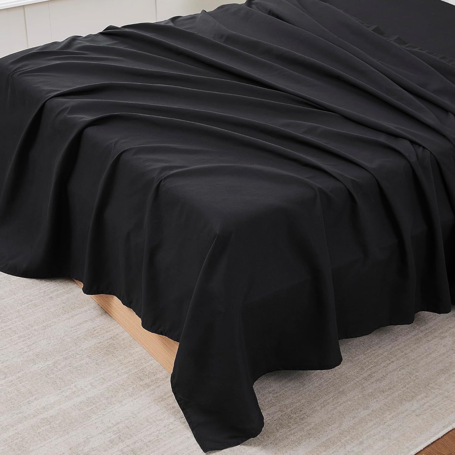 FKFISD-Full Size Flat Sheet Only - Ultra Soft & Breathable Brushed ...