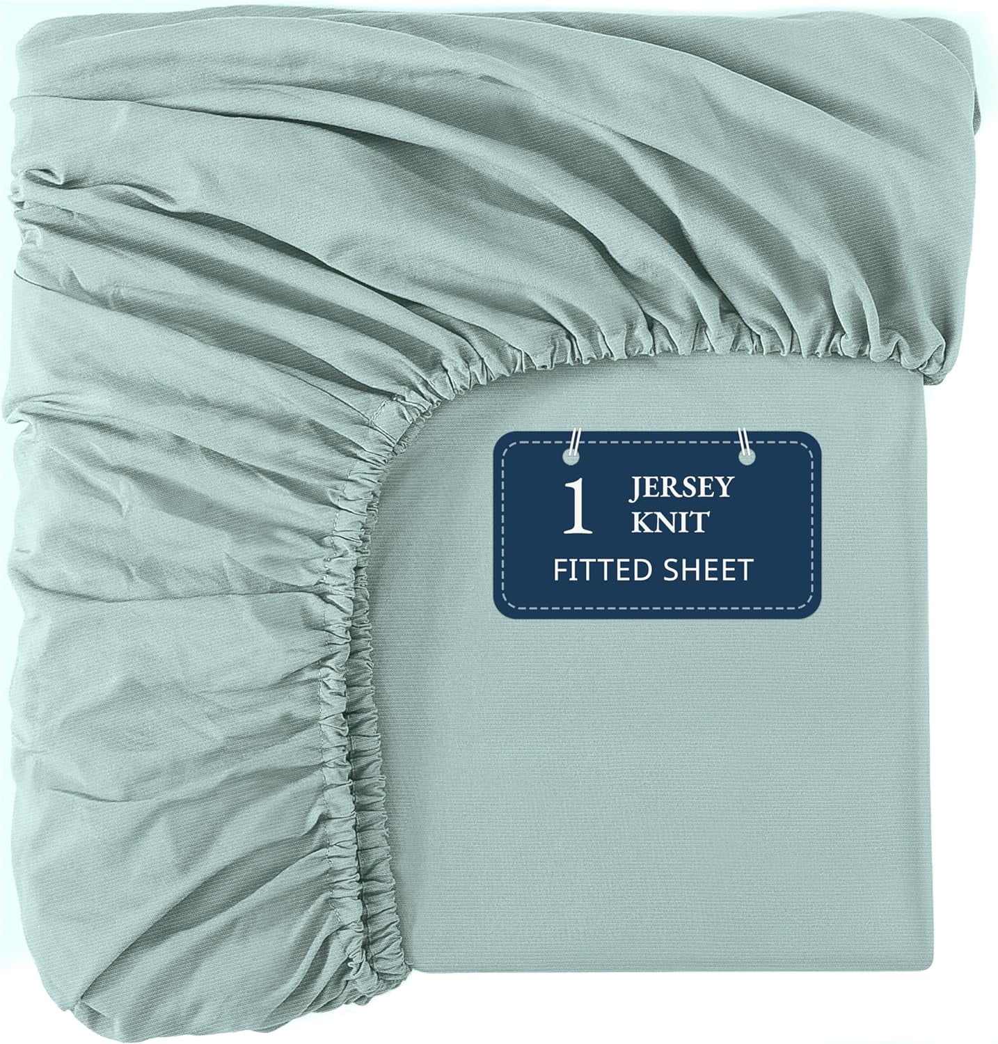 FKFISD-Lane Linen King Fitted Sheet Only - 4 Way Stretch Knitted Deep ...