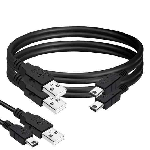 FKFISD-Mini USB Cable (2-Pack) - USB Mini to USB Charging Cord & Data ...