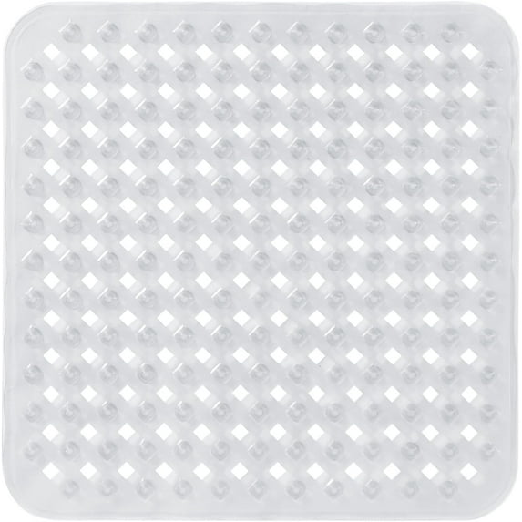 FKFISD-Square Shower Mat Non Slip, Super Strong Suction Cups, 21"x21 ...