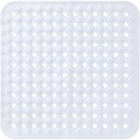 FKFISD-Square Shower Mat Non Slip, Super Strong Suction Cups, 21"x21 ...