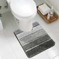 FKFISD-Toilet Rugs U-Shaped 24"x20", Ultra Soft Absorbent Bath Mat with ...