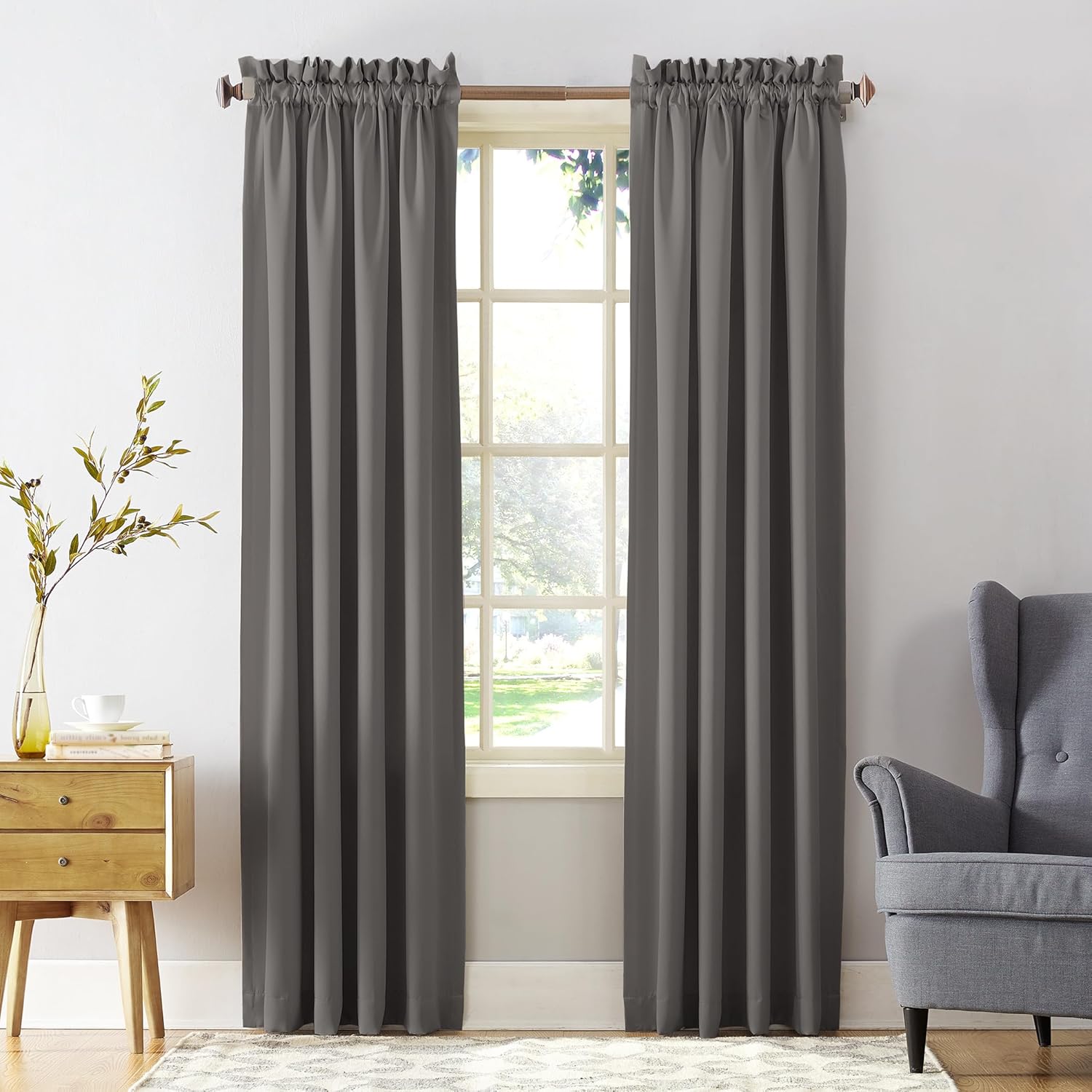 FKHDGF-Barrow Energy Efficient Rod Pocket Curtain Single Panel ...