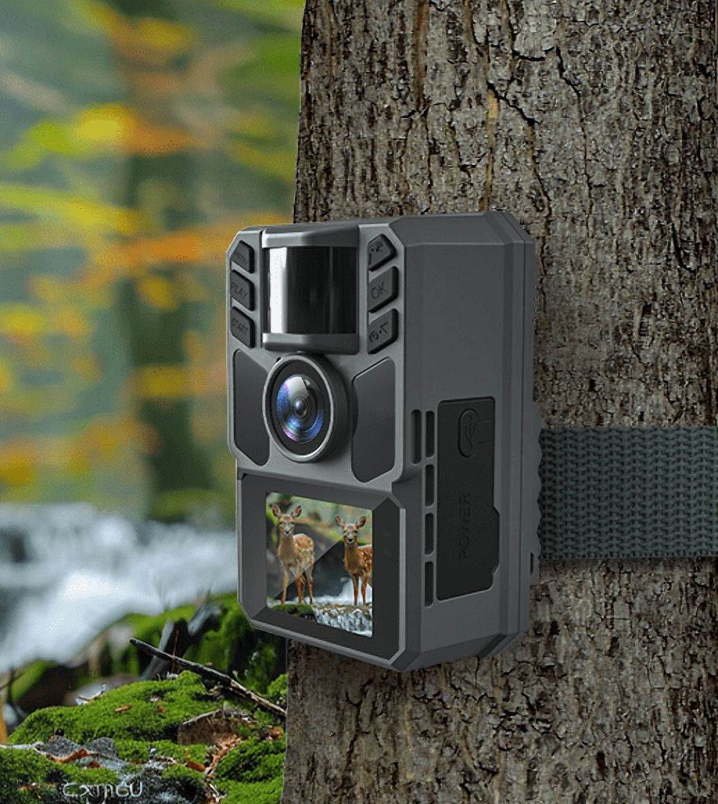 FKPCAM 4K 64MP Game Camera with 1.6W Solar Panel & Built-in Display ...