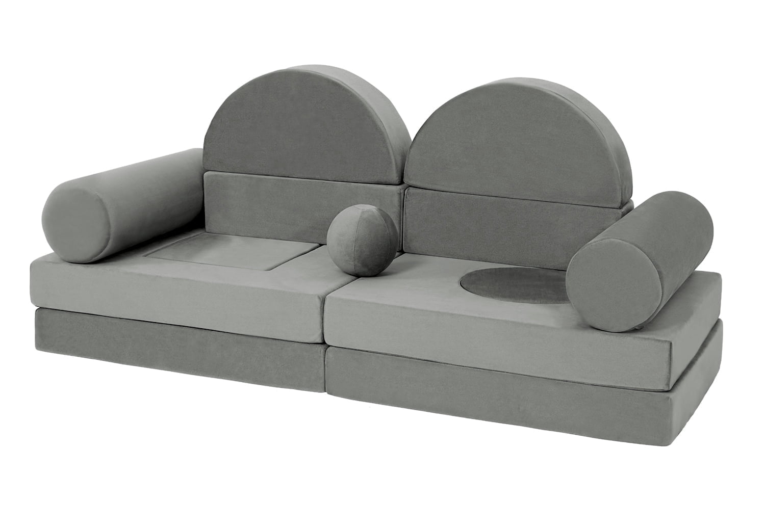 FKS LIFE 13 Pcs Modular Kids Play Couch Set, Safe Toddler Sofa for ...