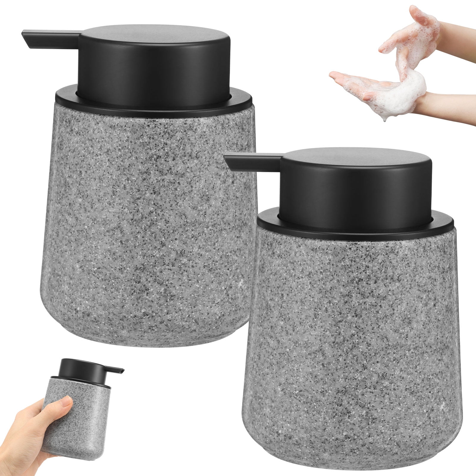 FKSZLL 2Pcs Liquid Soap Dispenser with Press Pump Refillable Hand Soap ...