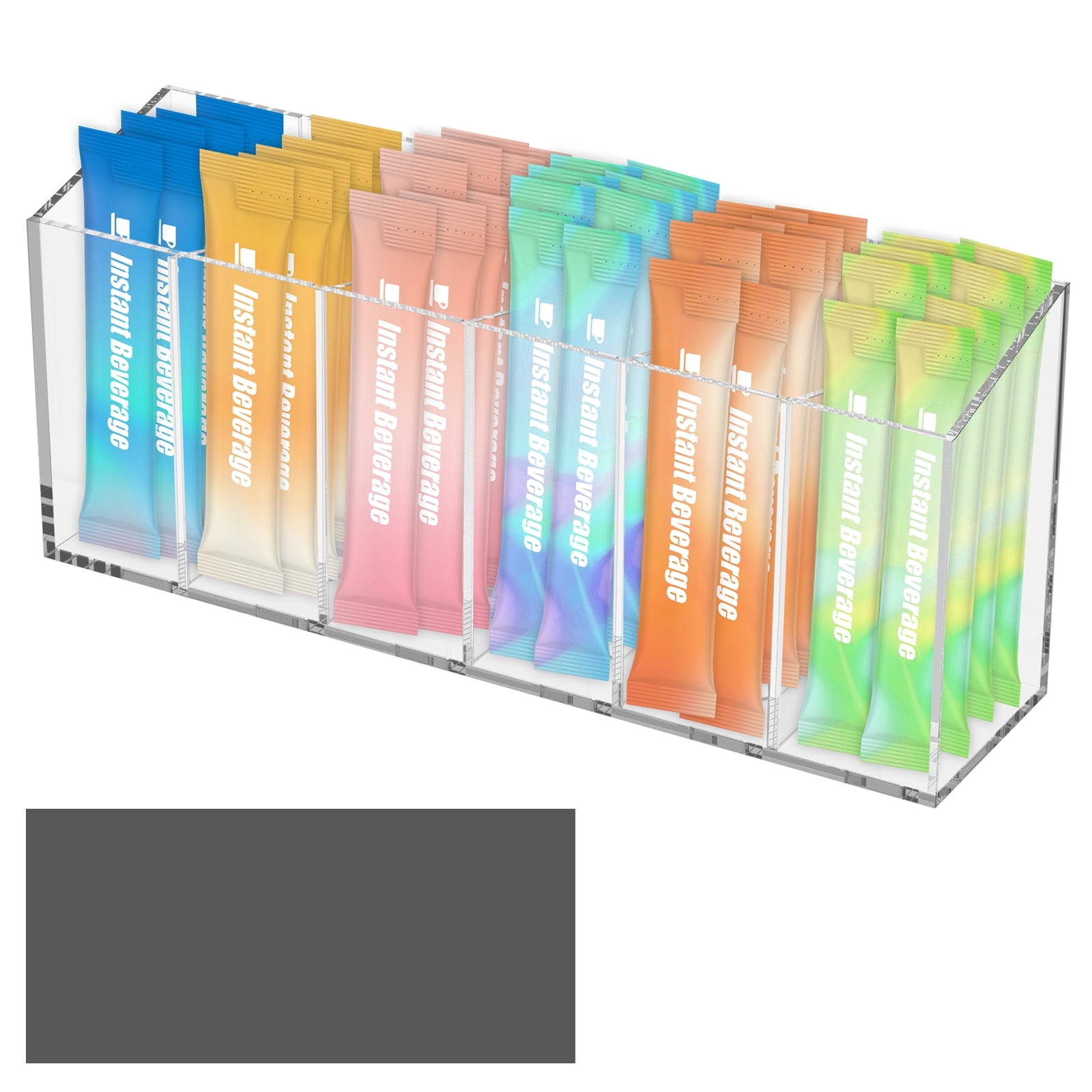FKSZLL Drink Packet Organizer Clear Acrylic Beverage Packet ...