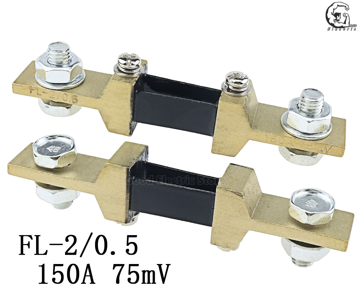 FL-2 100A 50A 30A 20A 10A 5A/75mV External Shunt Current Meter Shunt resistor For digital ...