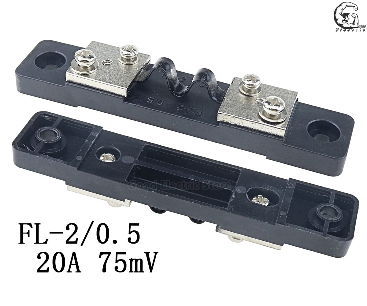 FL-2 100A 50A 30A 20A 10A 5A/75mV External Shunt Current Meter Shunt resistor For digital ...