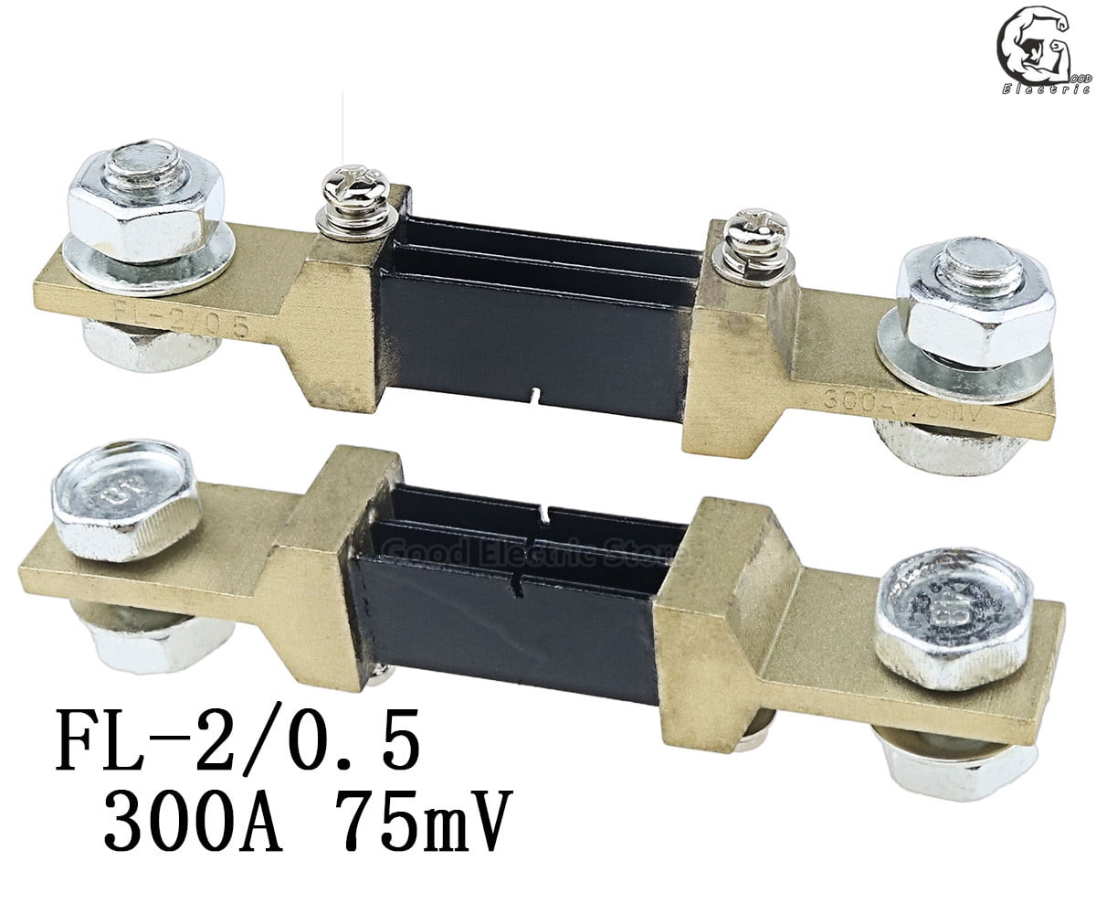FL-2 100A 50A 30A 20A 10A 5A/75mV External Shunt Current Meter Shunt resistor For digital ...