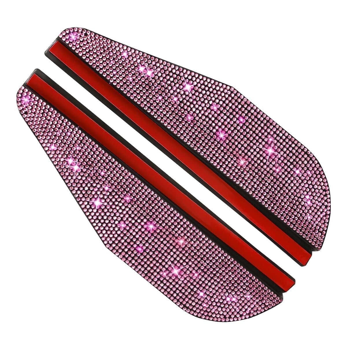 FL Bling Car Side Mirror Rain Visor Guard, Rhinestones Automotive Rear ...