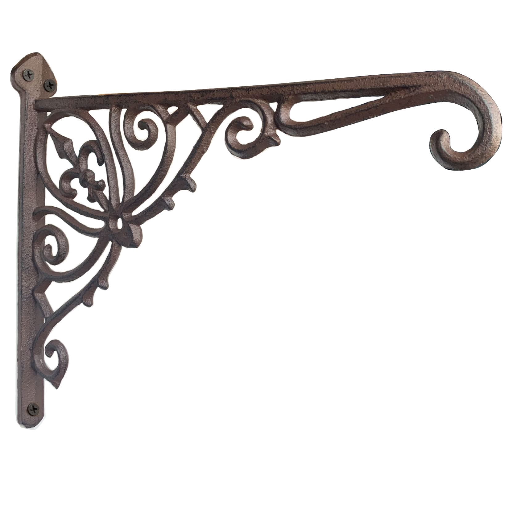 FL Cast Iron Hanging Hook Bracket Wall Hanger 12" Deep Outdoor Indoor ...