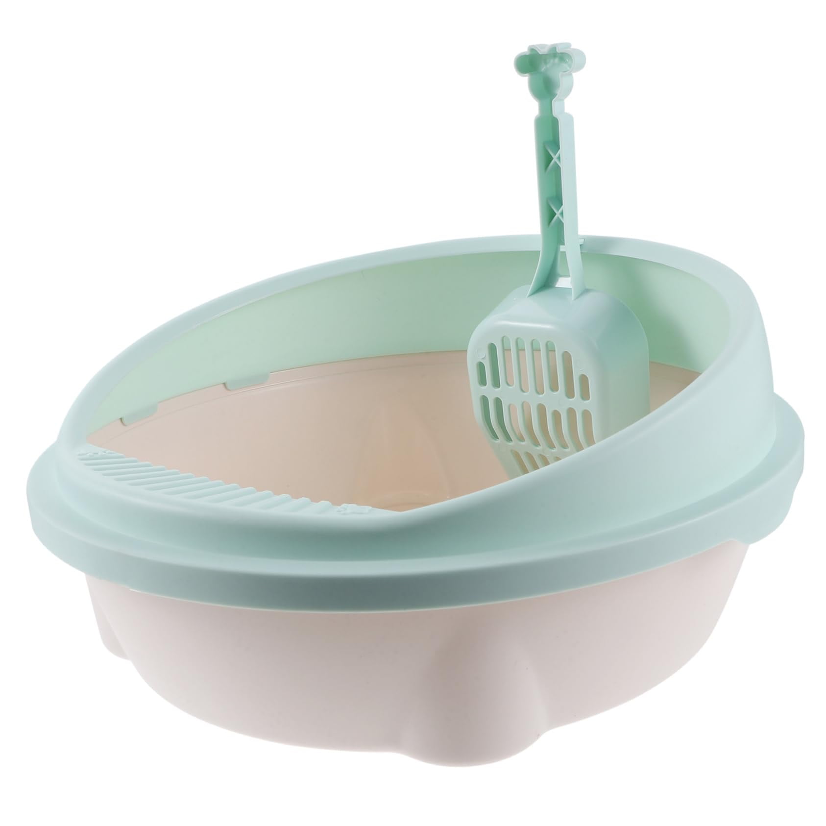 FL Cat Litter Box Pee Splash Guard High-Side Litter Box Kitten Litter ...