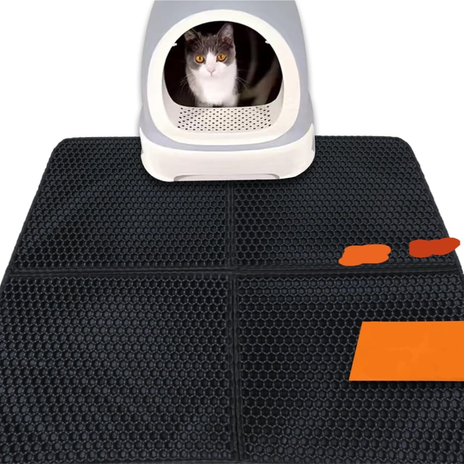 FL Cat Litter Mat Litter Trapping Mat 30"X24", Double Layer Litter Box ...