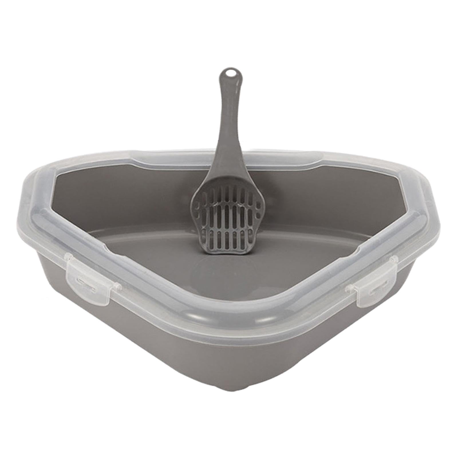 FL Cat Litter Tray, Cat, Litter Training Tray for Corner Cats Sand Tray ...