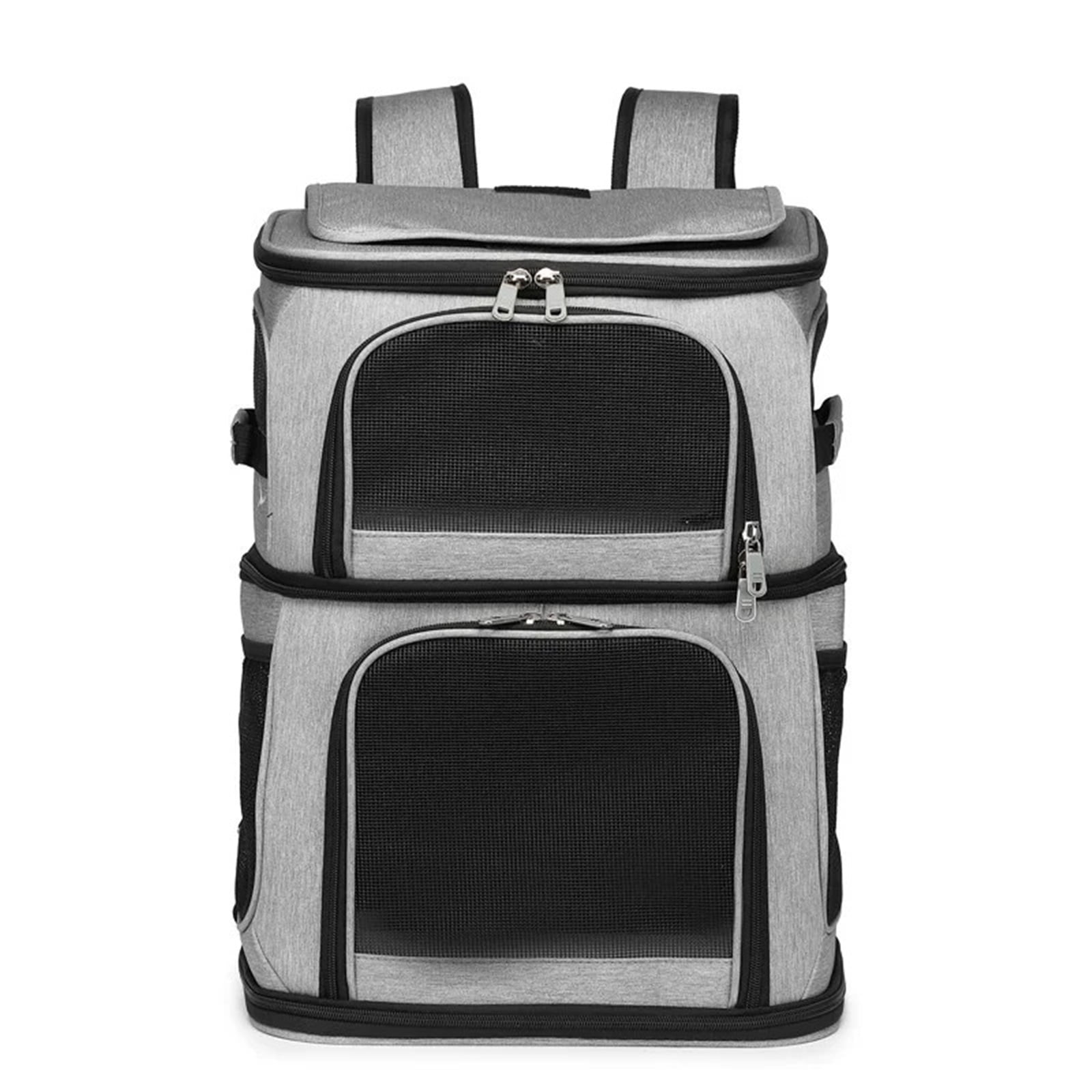 FL Double-Compartment Pet Carrier Backpack Outdoor Cat Backpack Carrier ...