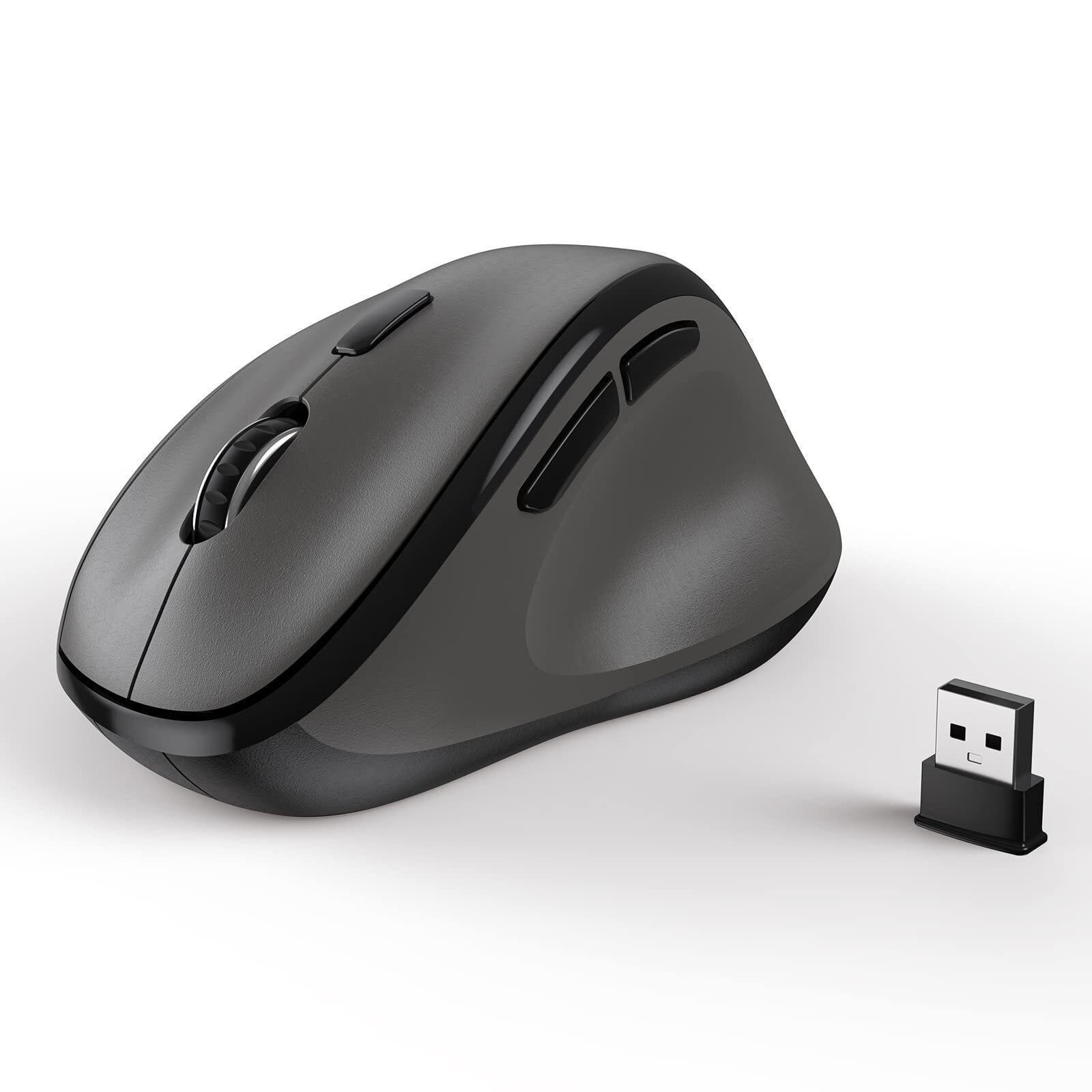 FL Ergonomic Wireless Mouse with USB Receiver for PC Computer, Laptop ...