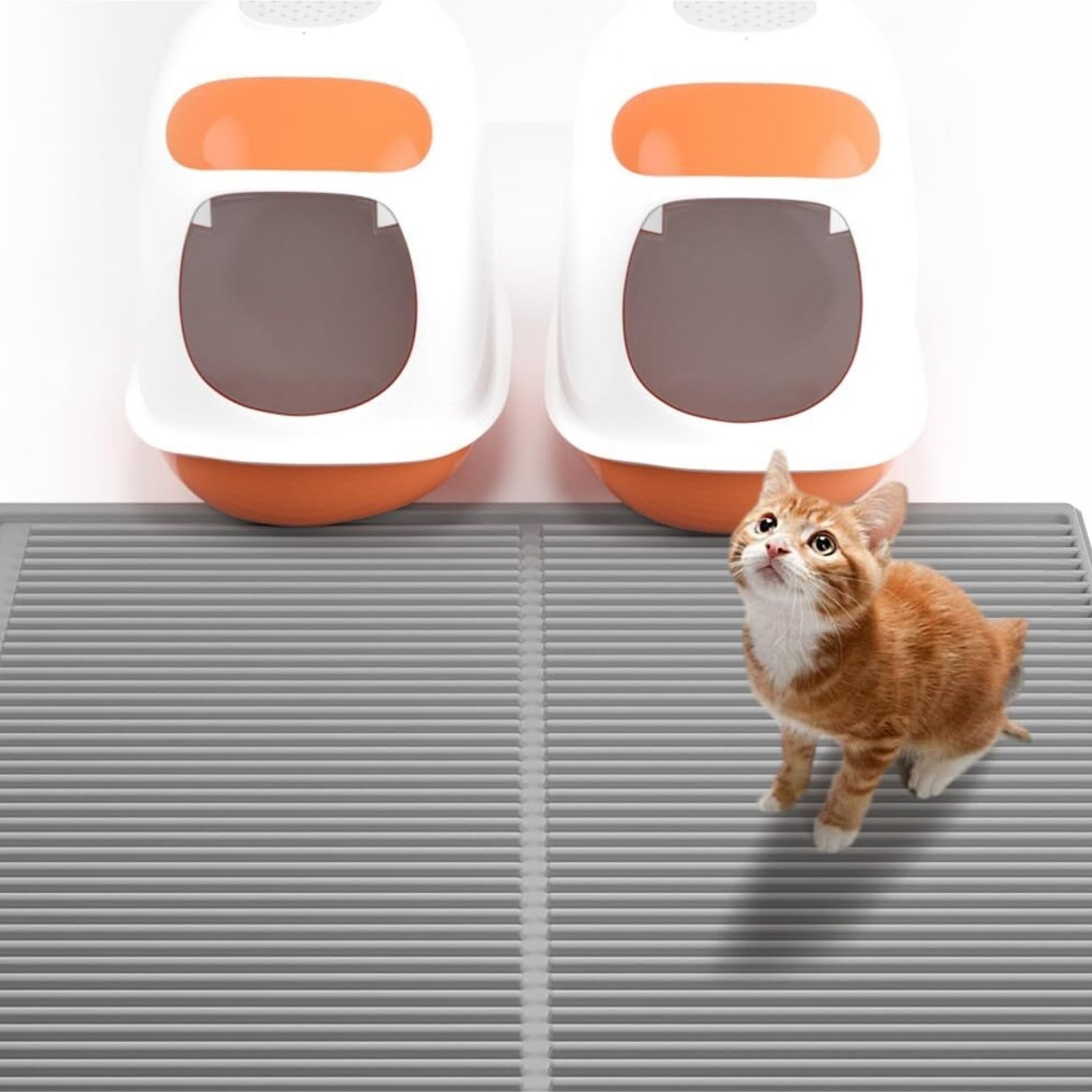 FL Extra Large Litter Mat: Super Easy Clean 45"x31" XL Cat Litter ...