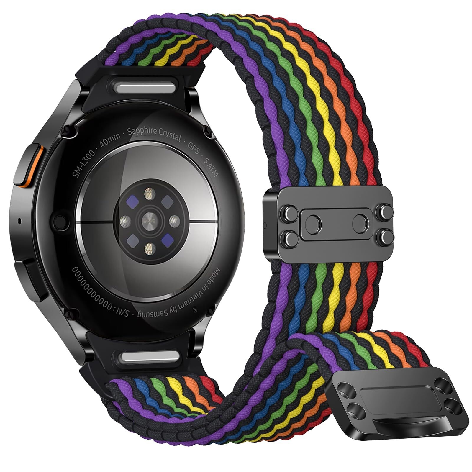 FL No Gap Braided Strap Compatible with Samsung Galaxy Watch 7 Band ...