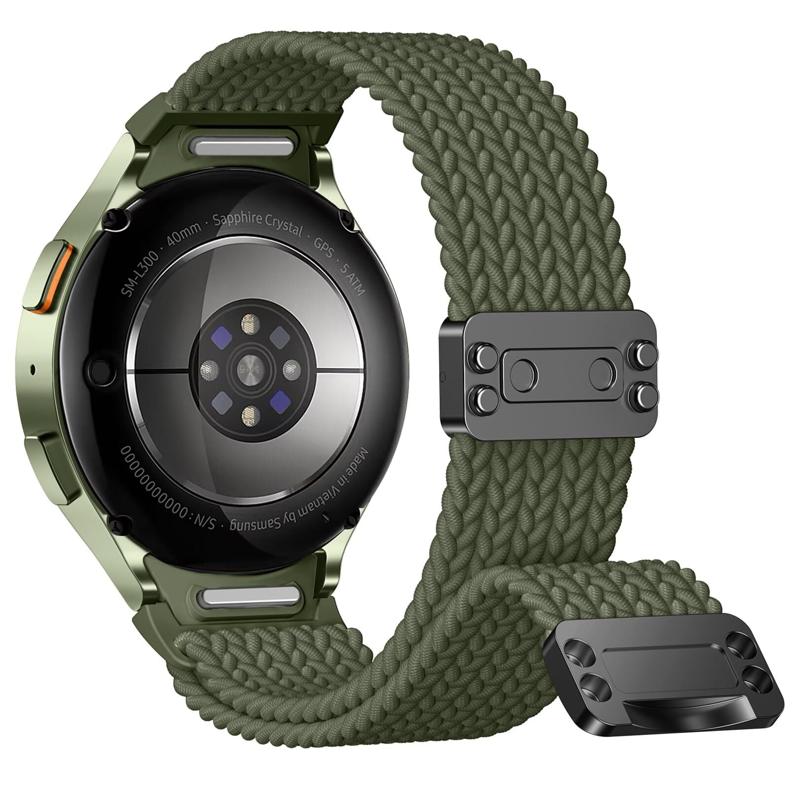 FL No Gap Braided Strap Compatible with Samsung Galaxy Watch 7 Band ...