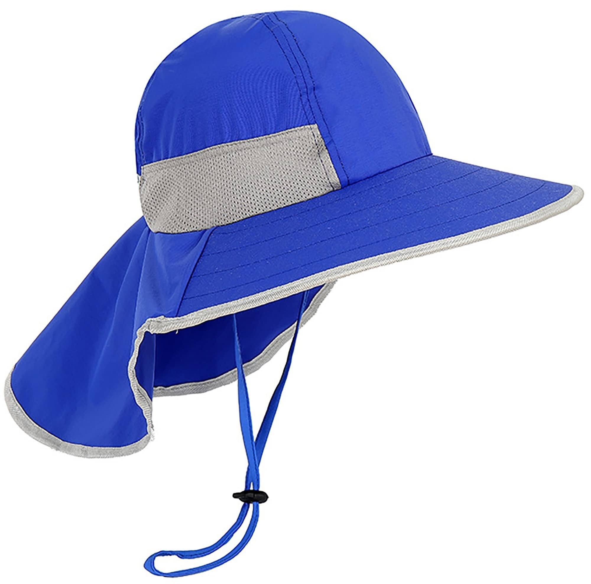 FL Girls-Sun-Hats with Neck Flap Adjustable Summer Fishing-Hat Outdoor ...