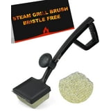 FL Grill Brush Bristle Free, Steam Grill Cleaner with Scraper for ...