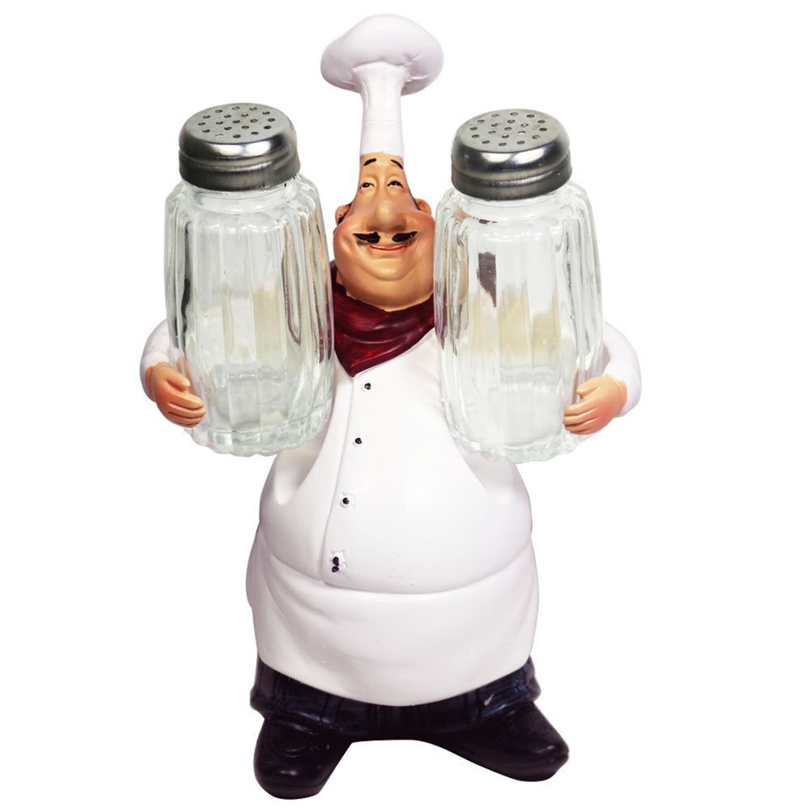 FL Italian Chef Salt And Pepper Shakers Holder Figurine As Decorative ...