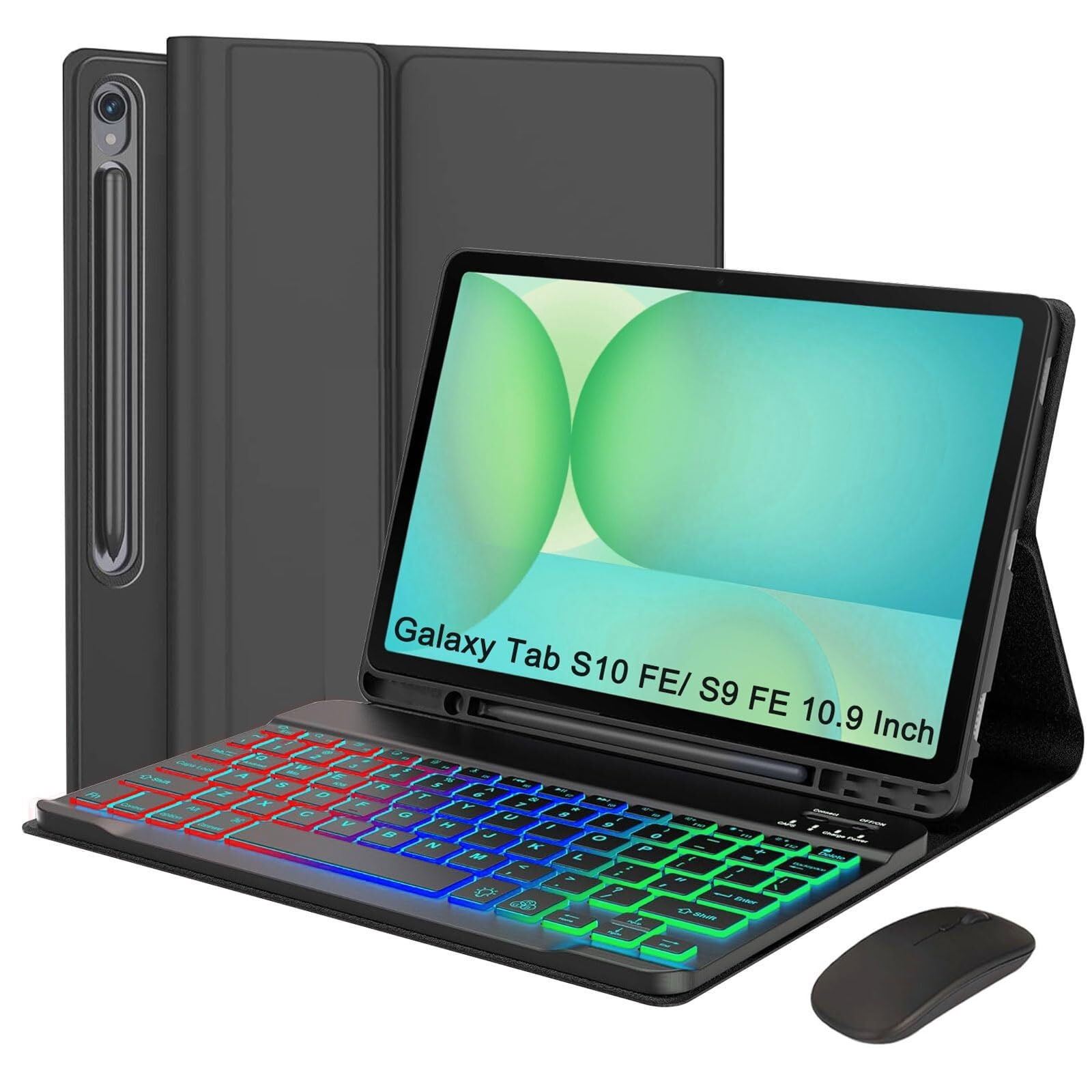 FL Keyboard Case for Samsung Galaxy Tab S10 FE 10.9" /S9 FE 10.9 Inch ...
