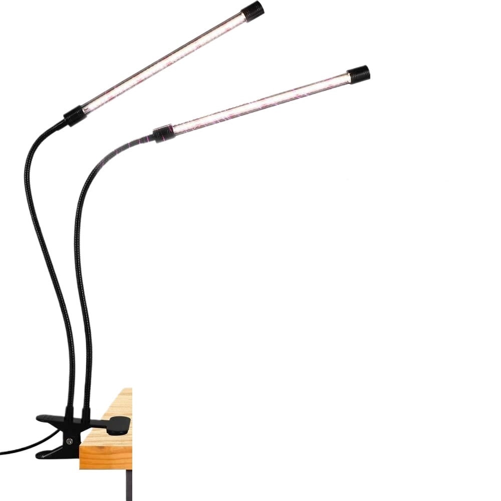 FL LED Grow Light,6000K Full Spectrum Clip Plant Growing Lamp with ...