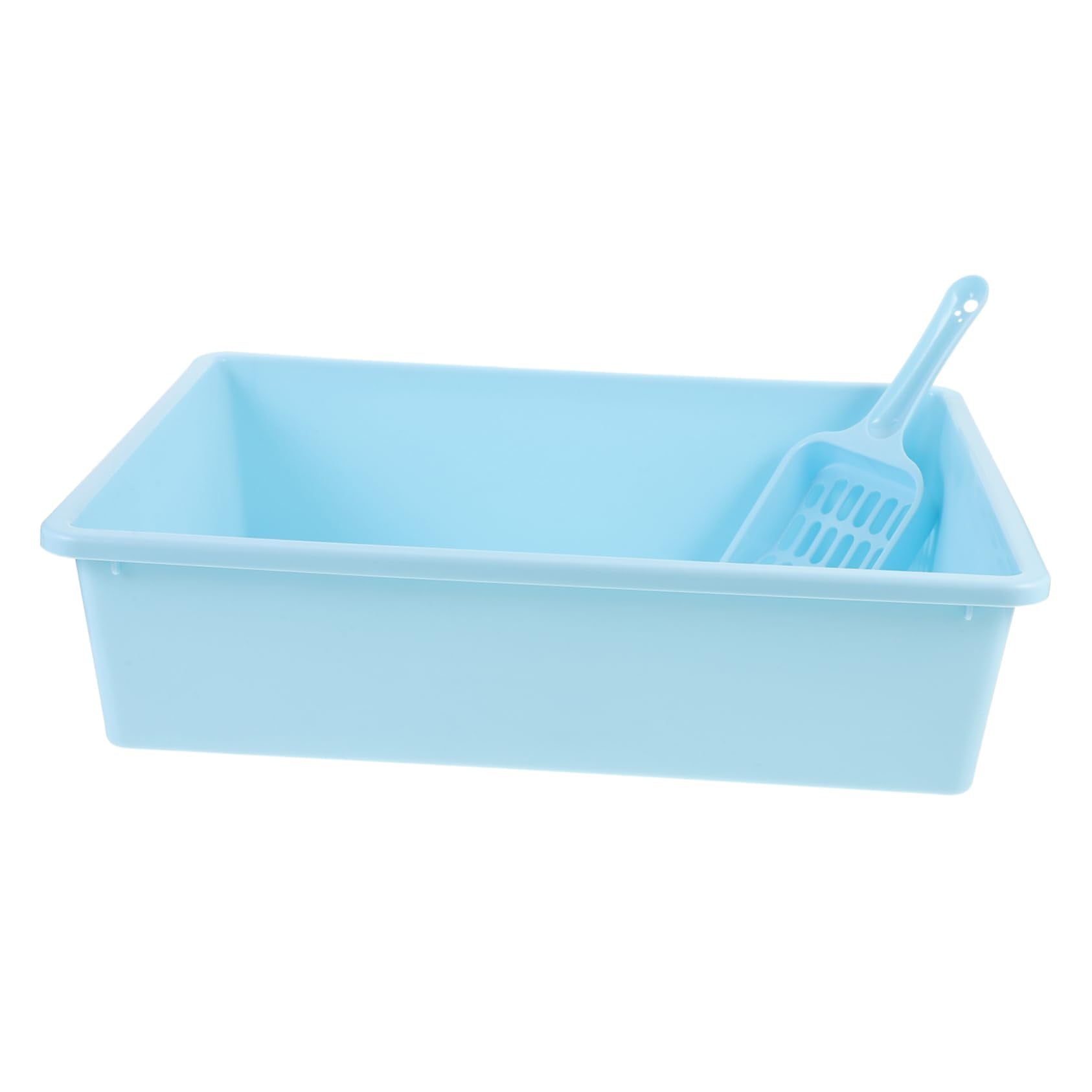 FL Litter Box Set with Scoop Litter Box Tray Portable Cat Toilet Pan ...