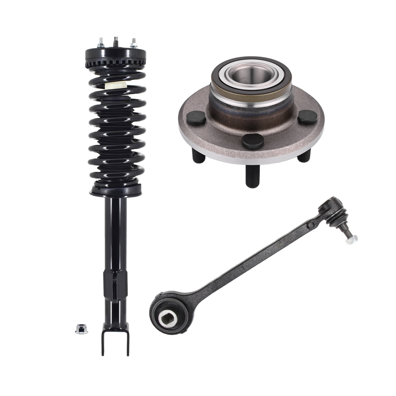 Set of 3 Front Left Lower Forward Control Arm Ball Joint-Wheel Hub ...
