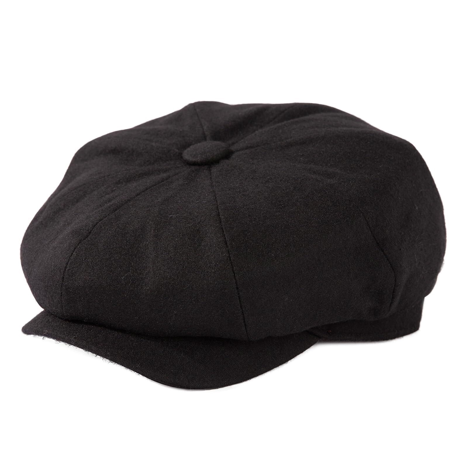 FL Merino Wool Tweed Newsboy Cap for Men Panels Paperboy Hat Warm ...