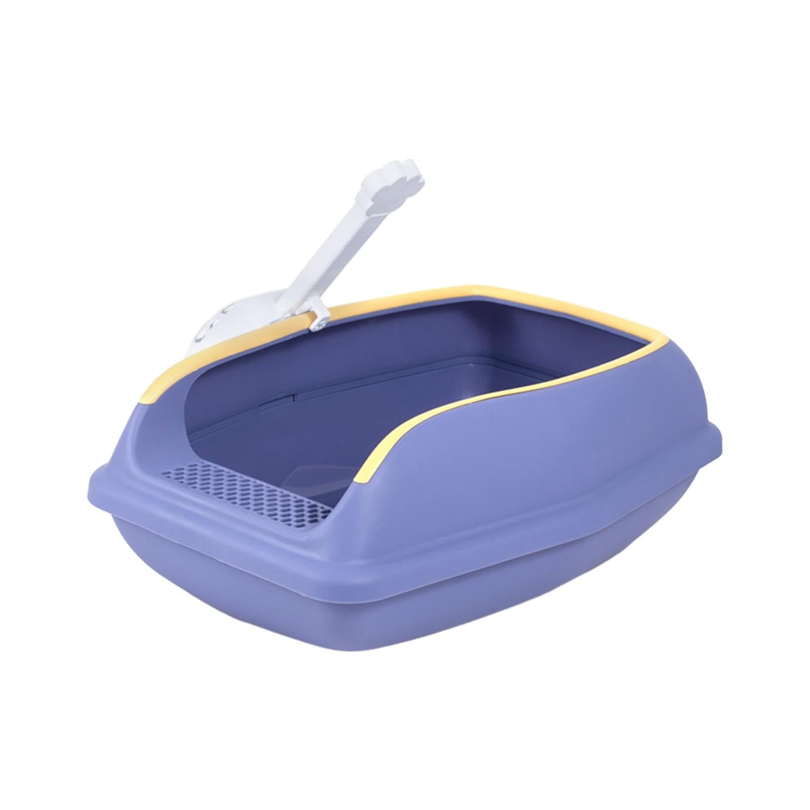 FL Open Top Cat Litter Box, Cat Litter Tray with High Side Cat Toilet ...