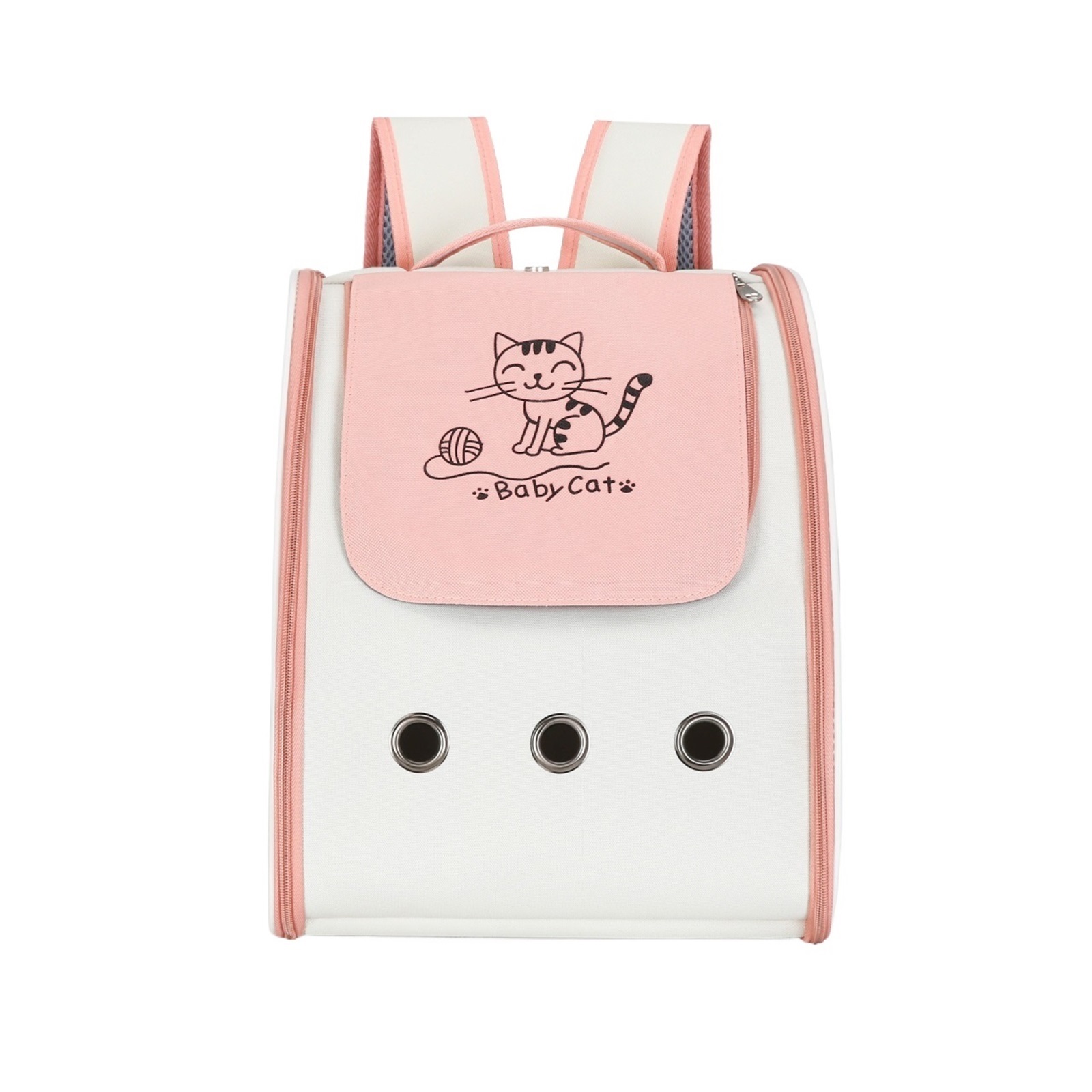 FL Pet Carrying Bag Foldable Cat Backpack for Outdoor Travel ...