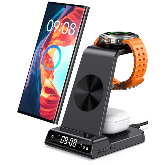FL For Samsung, 3 in 1 Wireless Charging Station for Samsung Galaxy S25 ...