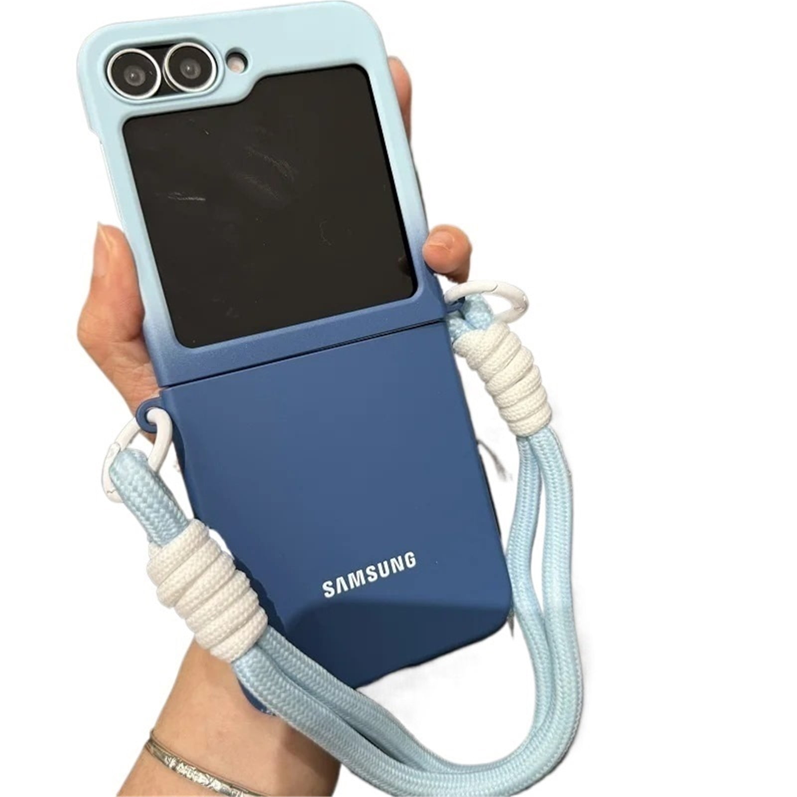 FL Skin Feel Gradient Color Case For Samsung Galaxy Z Flip 7 6 5 4 3 5G ...