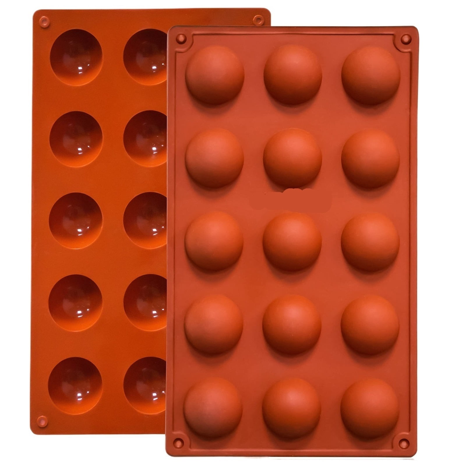 FL Small 15-cavity hemispherical silicone mould, 2 sets of ...